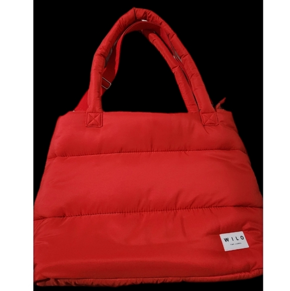 Wilo The Label | Bags | Nwt Wilo The Label Puffer Tote Bag Colorred ...